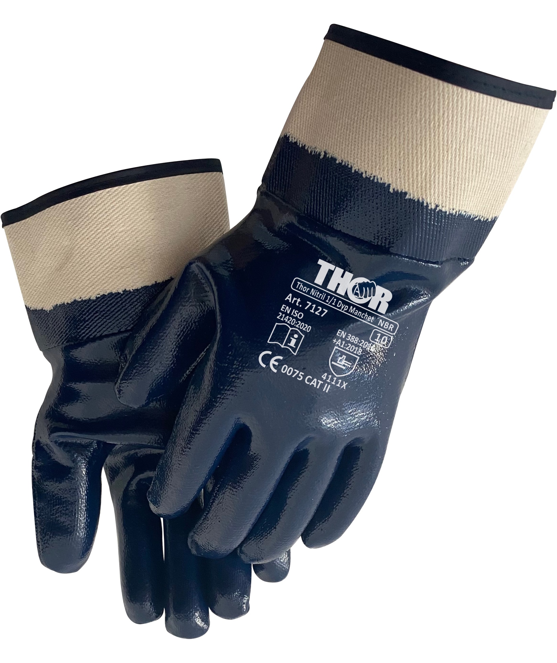 Thor 7127 NBR nitril arbetshandskar
