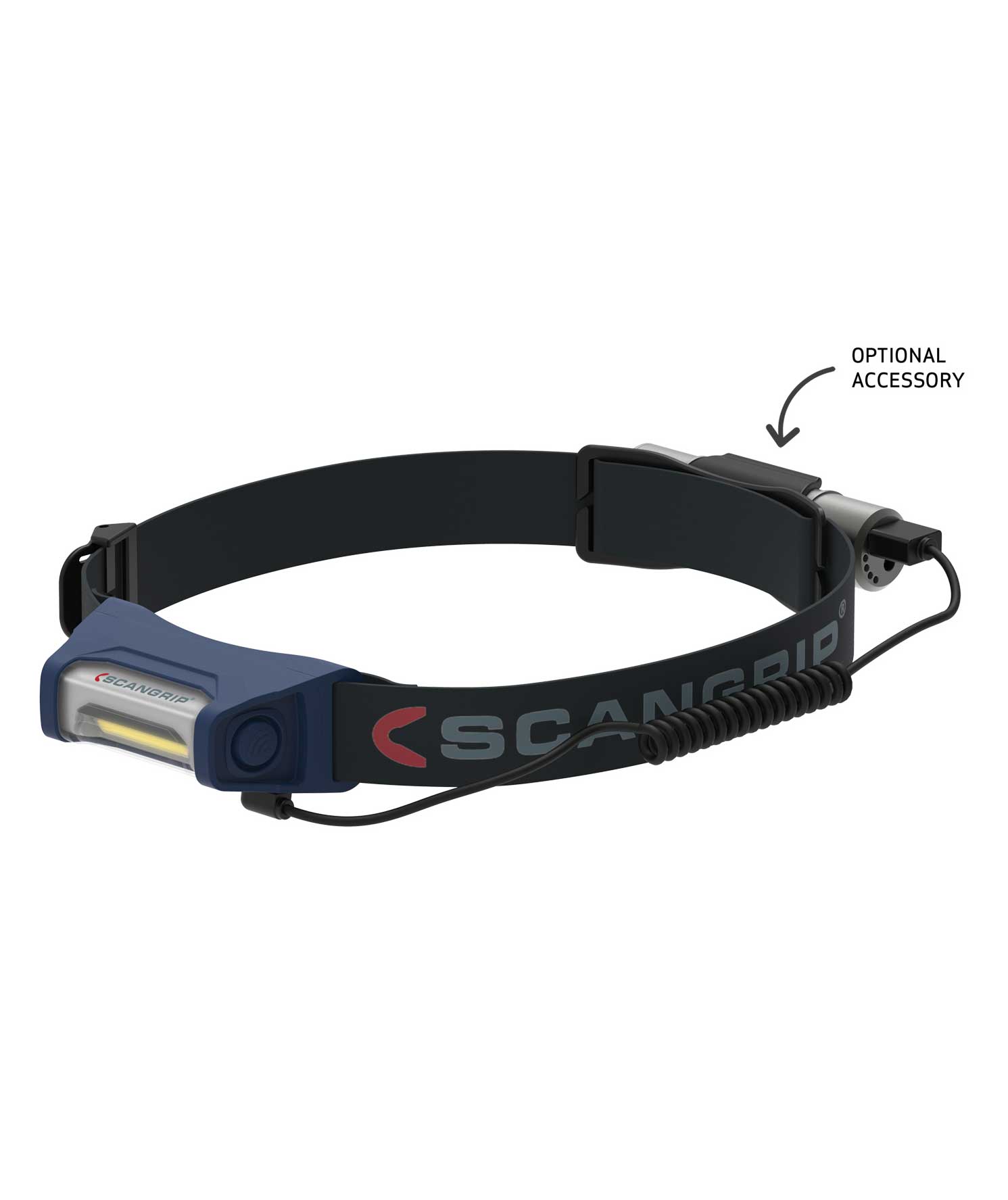 Scangrip I-VIEW LED-pandelampe, Sort/Blå