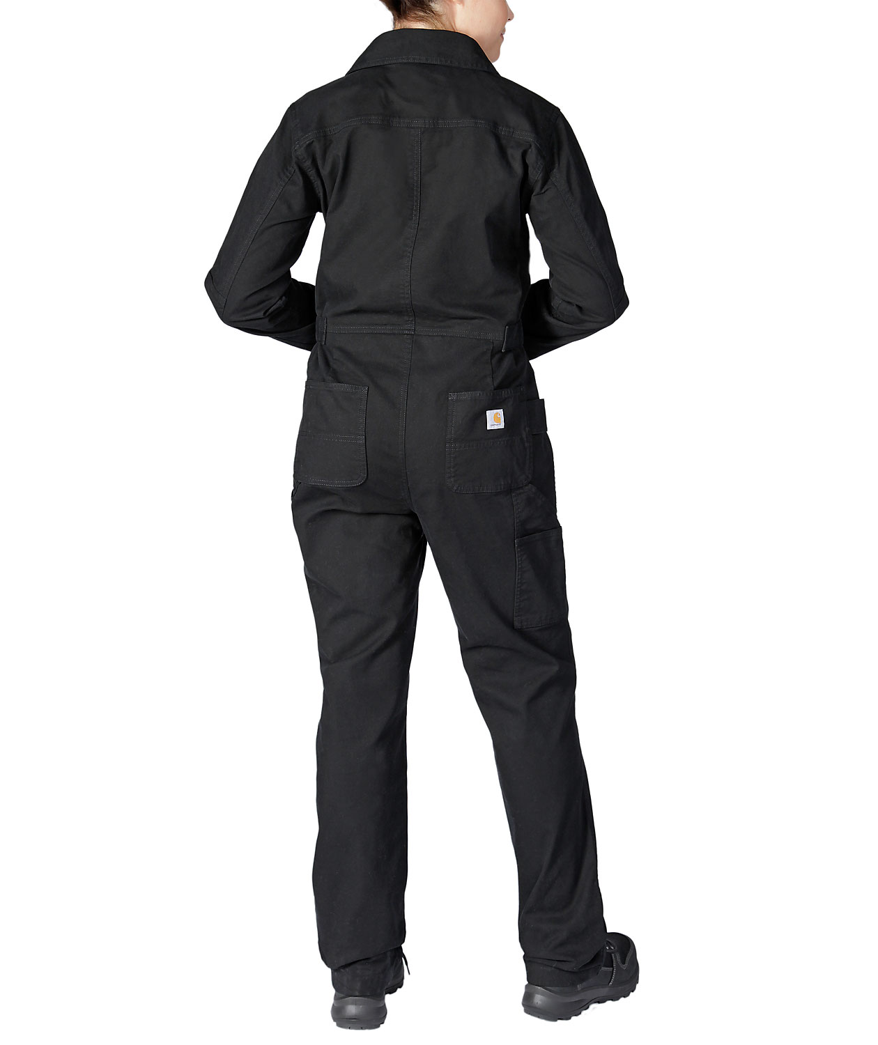 Køb Carhartt Rugged Flex dame kedeldragt, Sort hos Billig-arbejdstøj.dk