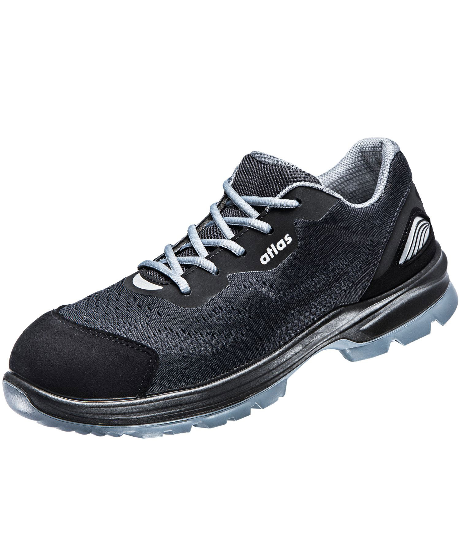 Køb Atlas Flash 1300 ekstra brede sikkerhedssko S1, Sort hos Billig ...